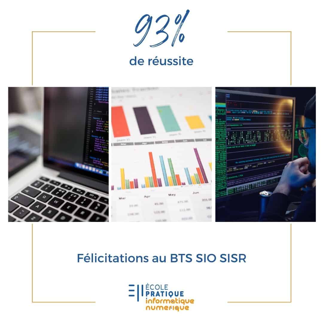 93% de reussite en SISR - Ecole Pratique